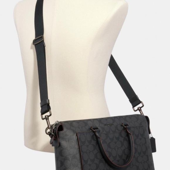 Coach | Bags | Coach Briefcase In Signature Canvas | Poshmark
